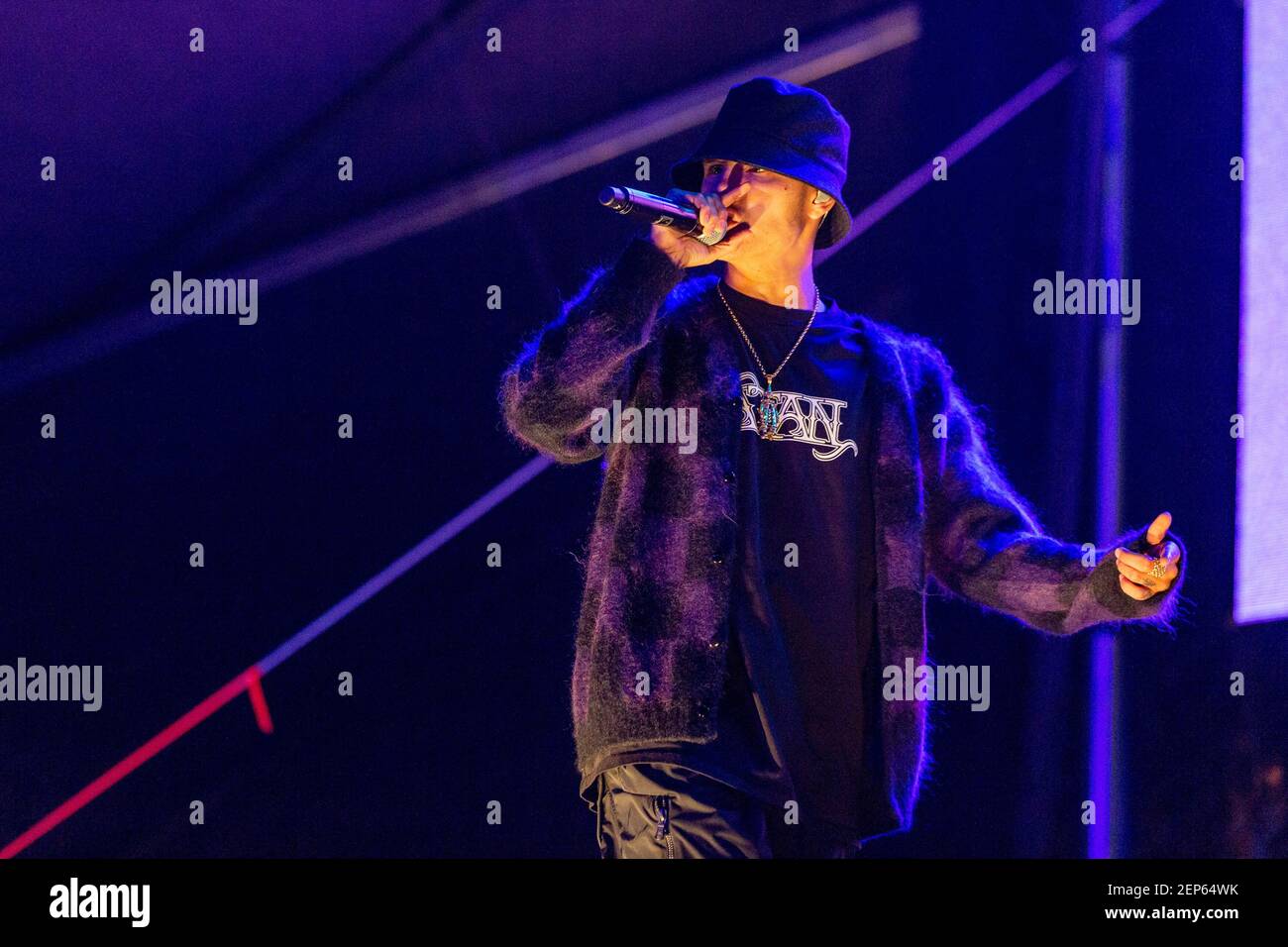 Slowthai (Tyron Kaymone Frampton) during the Day N Vegas Music Festival ...