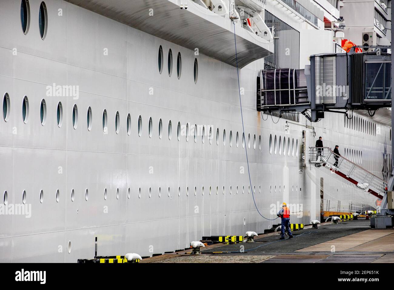 ROTTERDAM, Wilhelminakade, The MSC Grandiosa cruise ship entered the ...