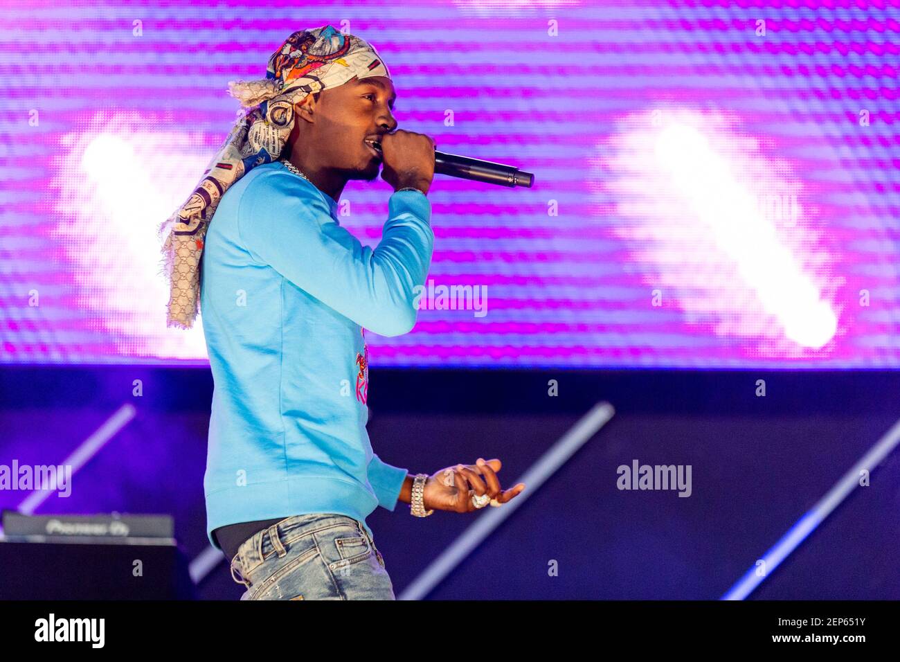 Lil Tjay (Tione Jayden Merritt) during the Day N Vegas Music Festival ...