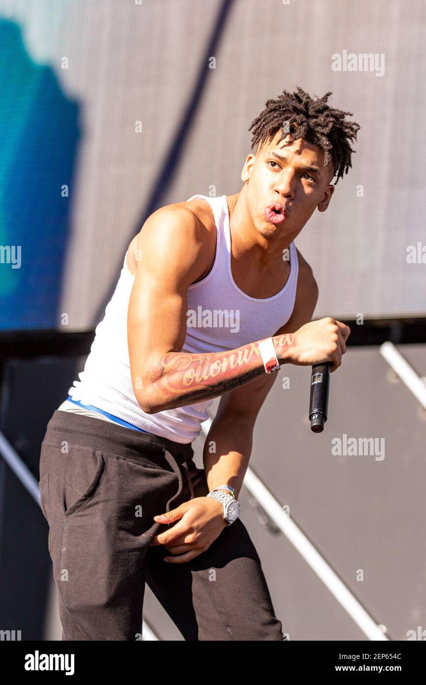 NLE Choppa (Bryson Lashun Potts) during the Day N Vegas Music Festival ...