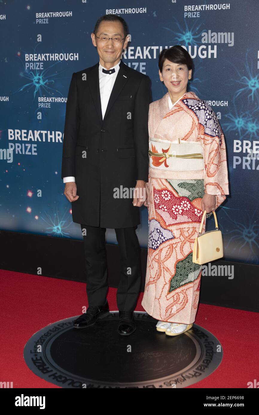 Shinya Yamanaka (L) and Chika Yamanaka attend the eighth annual ...