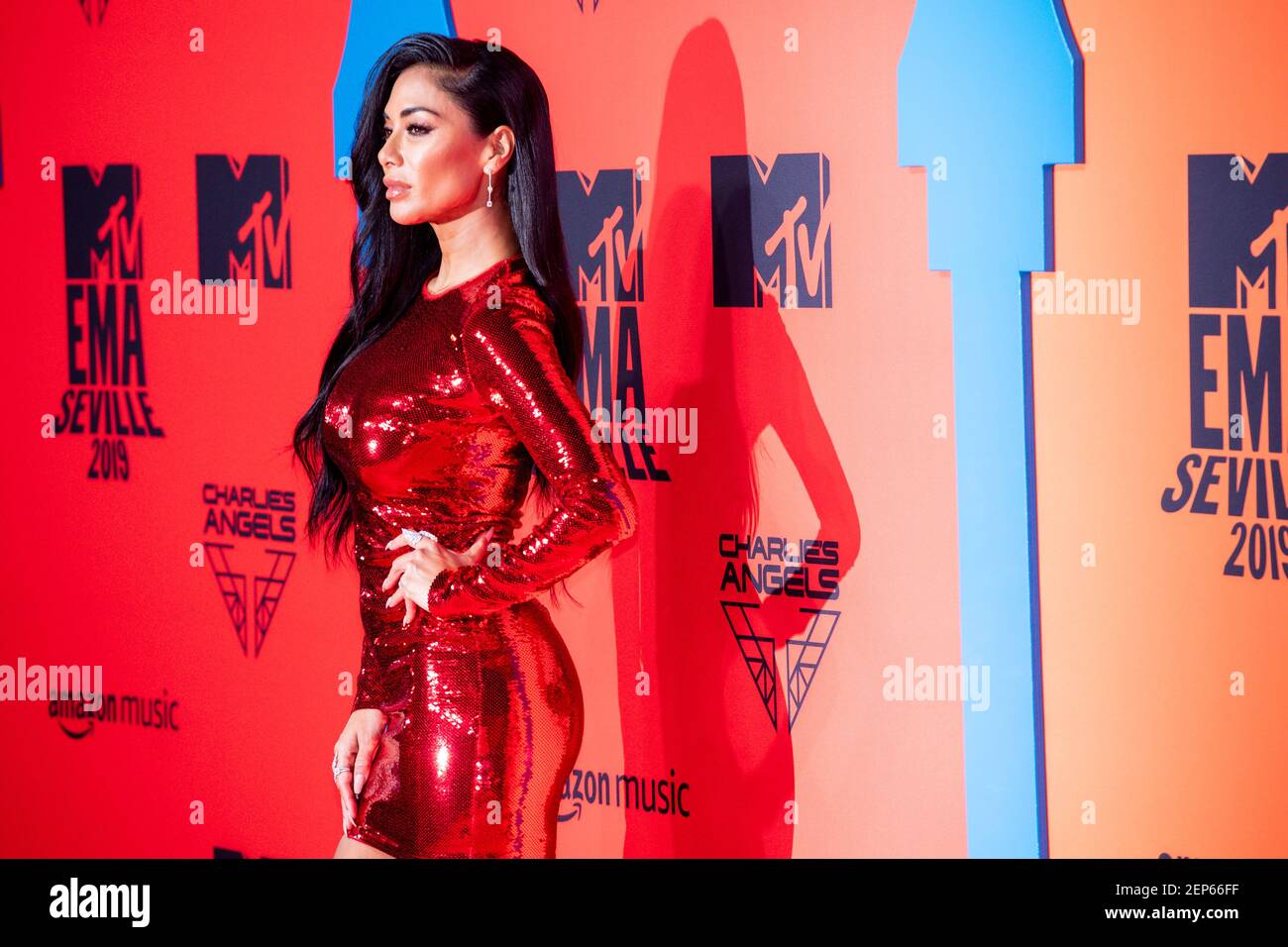 Nicole Scherzinger during the MTV European Music Awards 2019 (MTV EMA’s ...