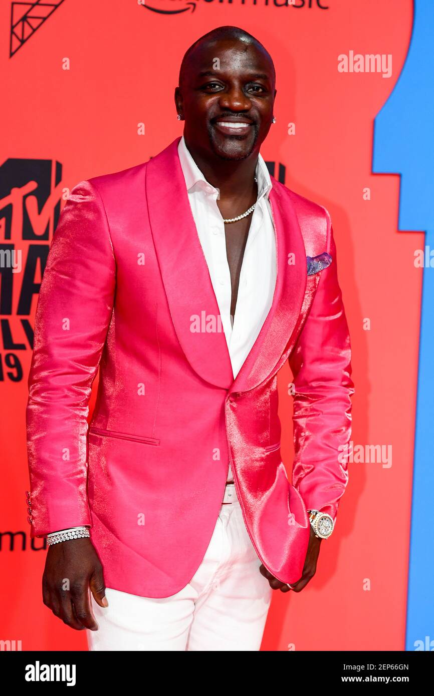 Akon during the MTV European Music Awards 2019 (MTV EMA’s) at the FIBES ...