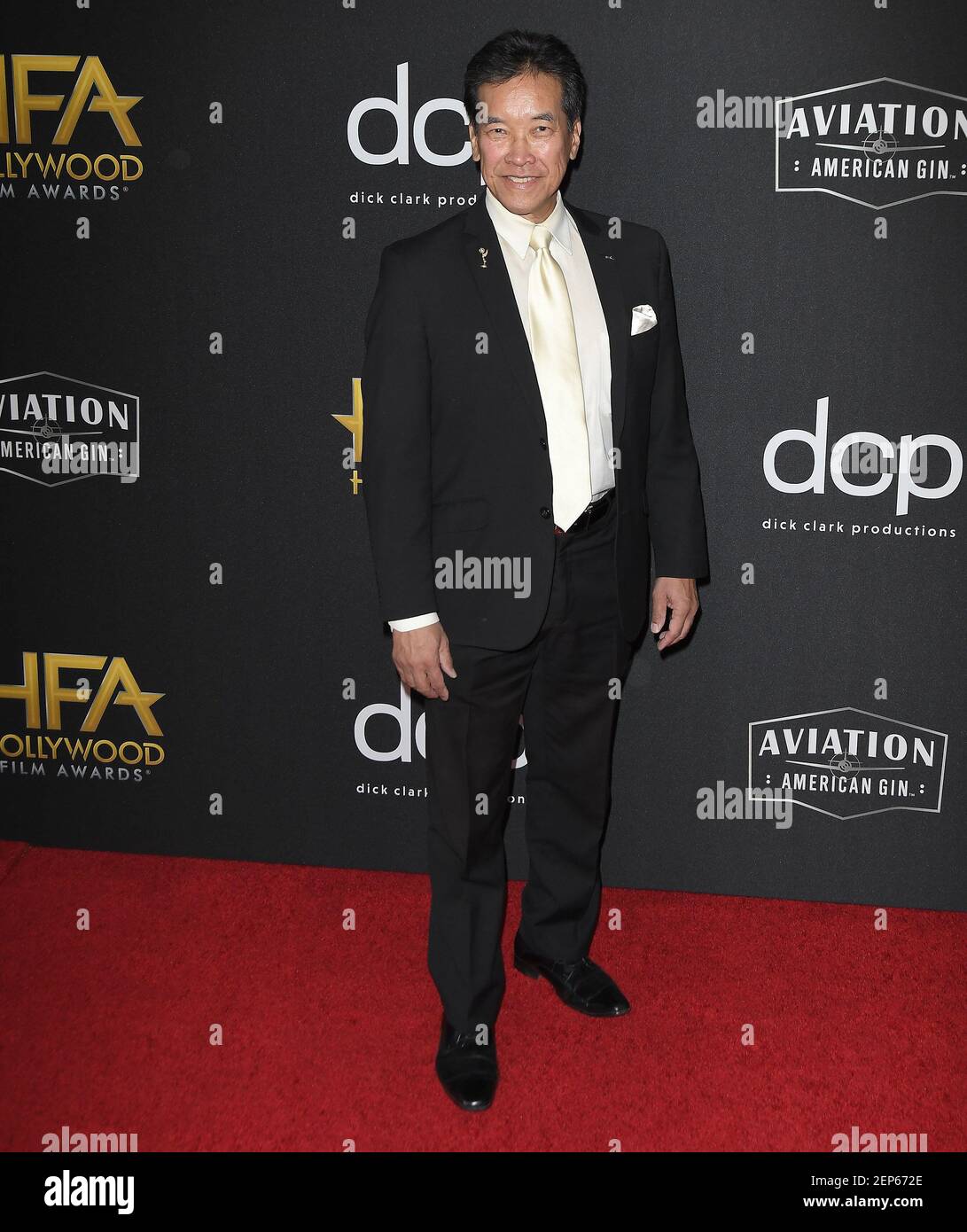 Peter Kwan arrives at The 23rd Annual Hollywood Film Awards held at The Beverly Hilton in ...