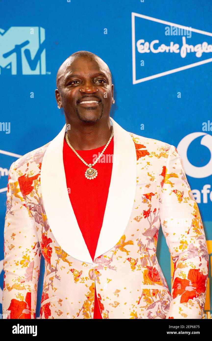 Akon in the Winners Room during the MTV European Music Awards 2019 (MTV ...