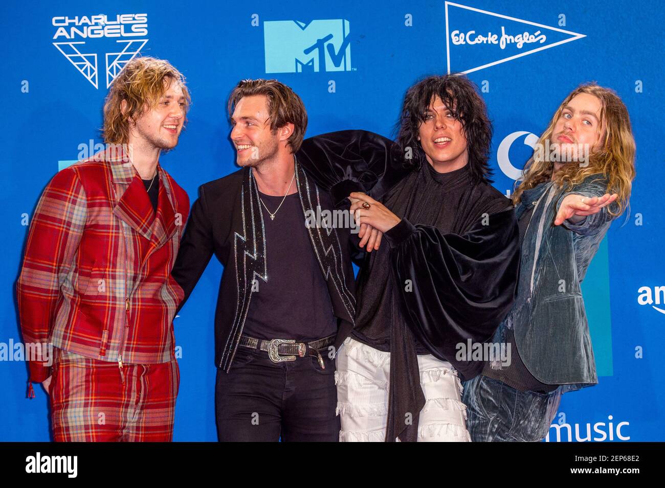 Adam Slack, Luke Spiller, Jed Elliott and Gethin Davies of The Struts ...
