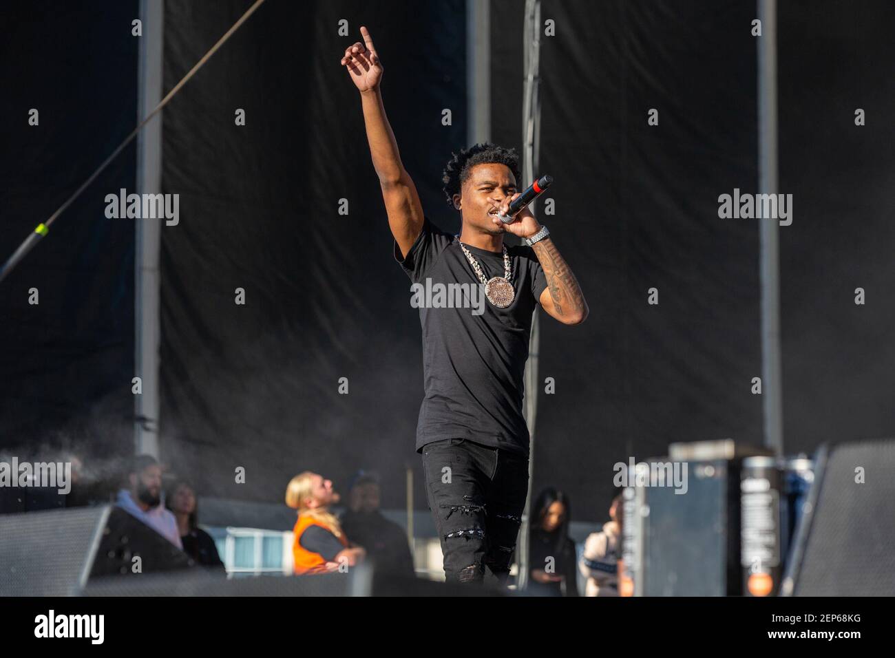 Roddy Ricch (Rodrick Wayne Moore, Jr.) during the Day N Vegas Music ...