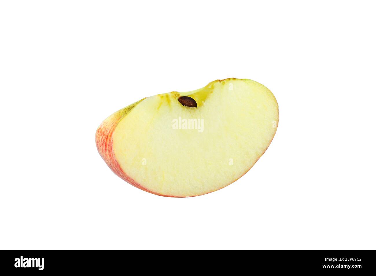 Close up sliced apple isolated on white background Stock Photo - Alamy