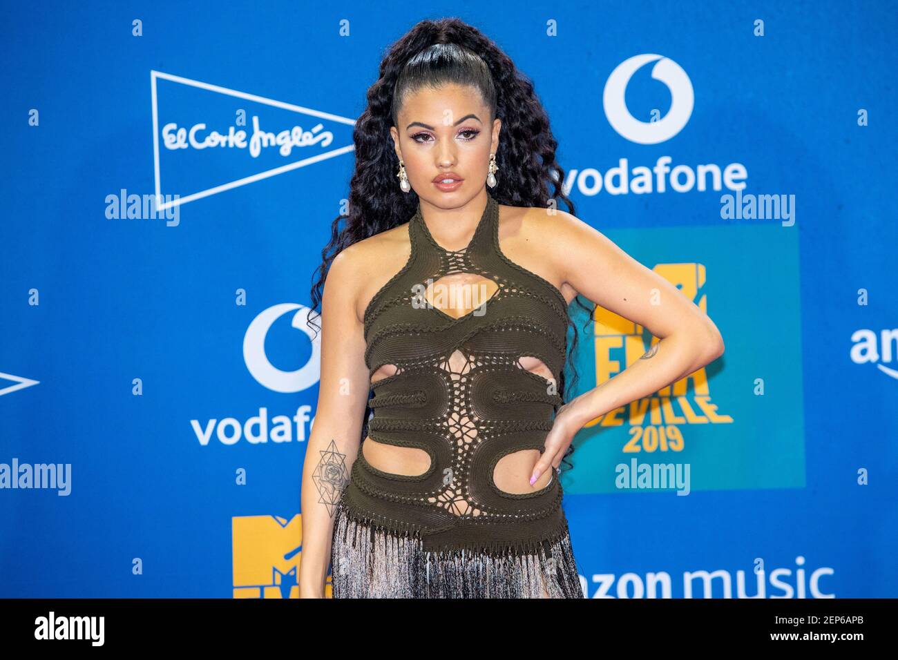 Mabel in the Winners Room during the MTV European Music Awards 2019 (MTV EMA’s) at the FIBES ...