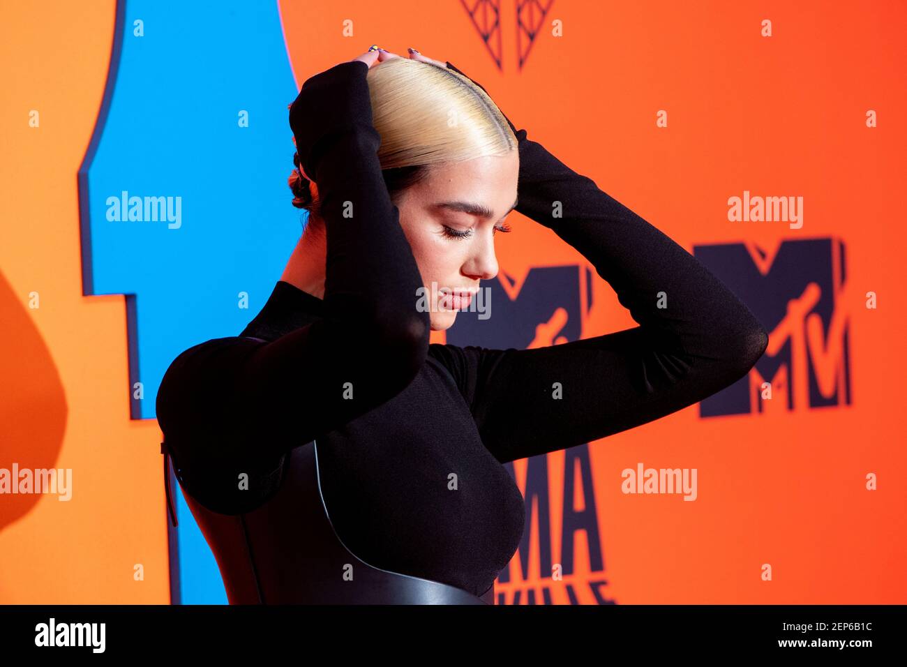 Dua Lipa during the MTV European Music Awards 2019 (MTV EMA’s) at the ...