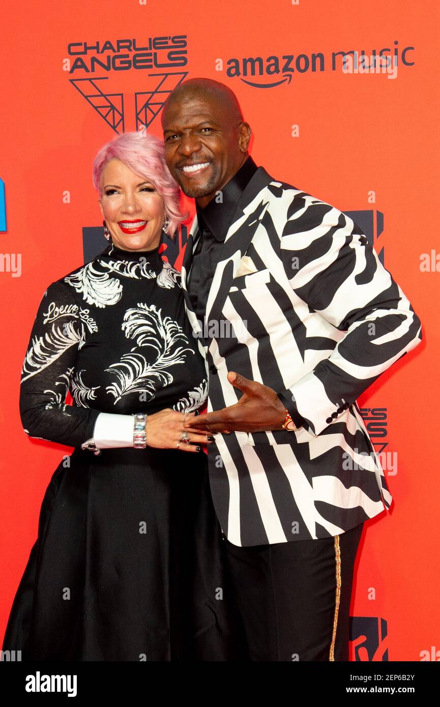 Rebecca King-Crews and Terry Crews during the MTV European Music Awards ...