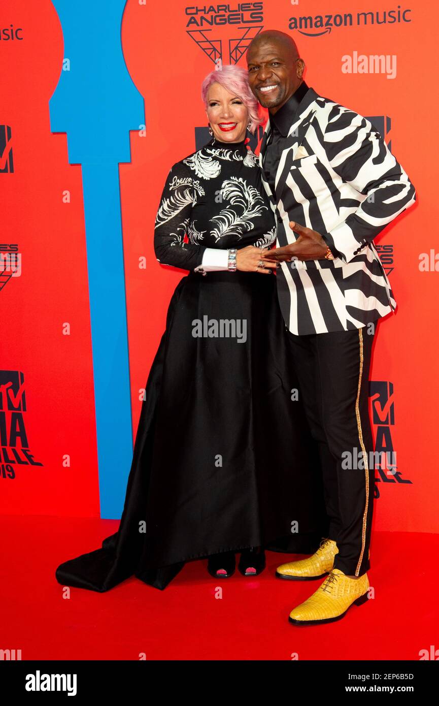 Rebecca King-Crews and Terry Crews during the MTV European Music Awards ...