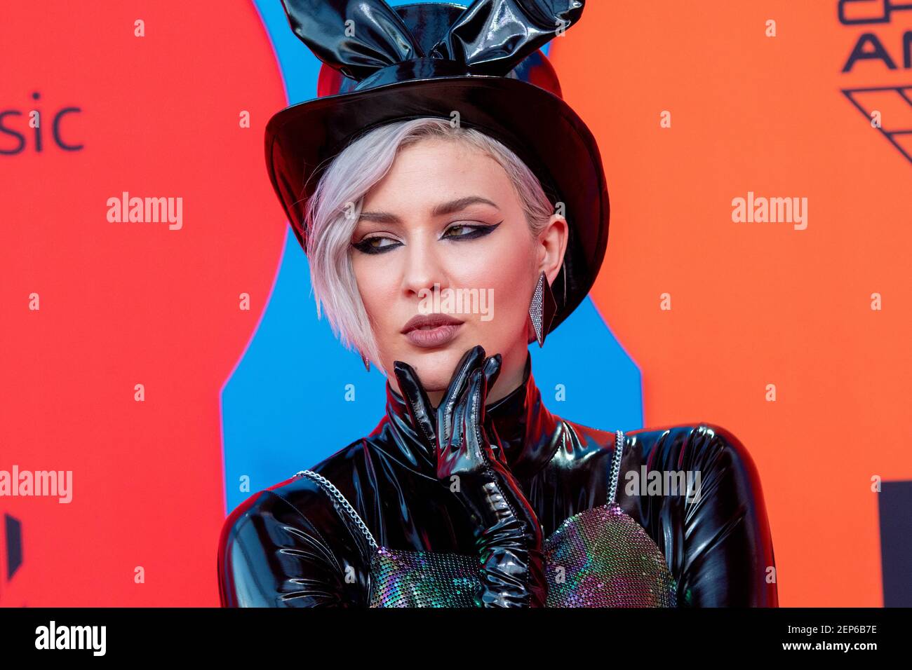 Maruv during the MTV European Music Awards 2019 (MTV EMA’s) at the ...