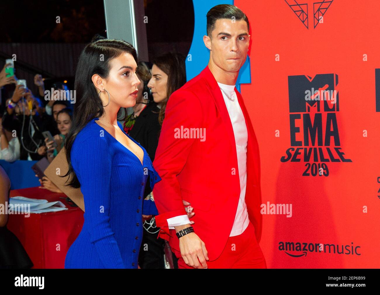 Cristiano Ronaldo and Georgina Rodriguez during the MTV European Music ...