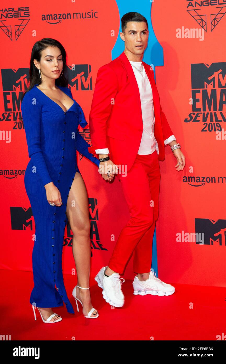 Cristiano Ronaldo and Georgina Rodriguez during the MTV European Music ...