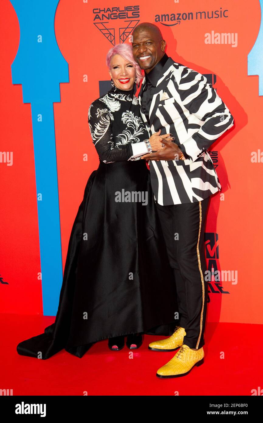 Rebecca King-Crews and Terry Crews during the MTV European Music Awards ...