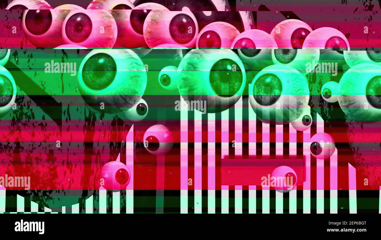 3d illustration - Digital Tv Bad Signal Transmission ,Noise, Static ...