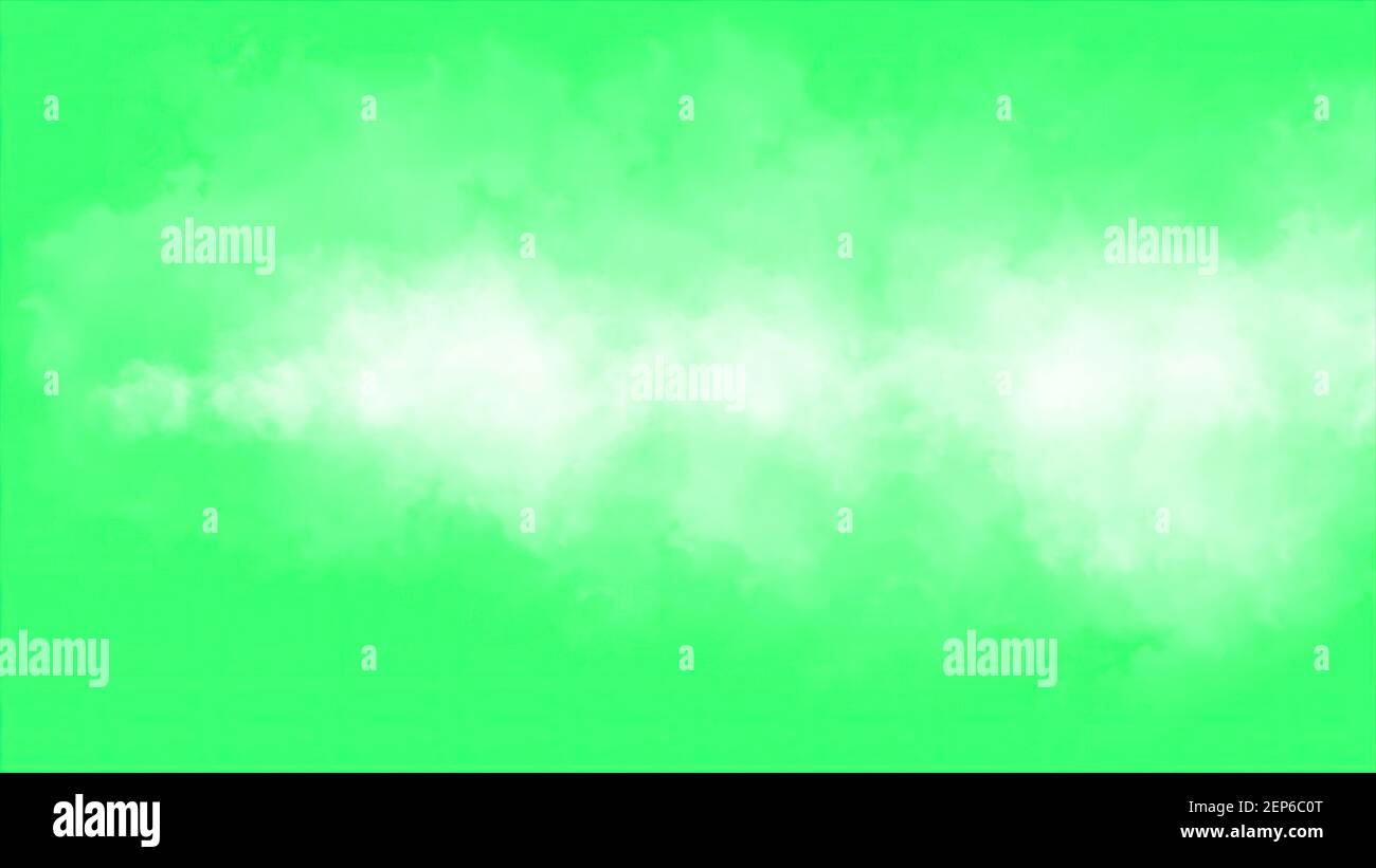 3d illustration - Clouds effect on green screen Stock Photo - Alamy