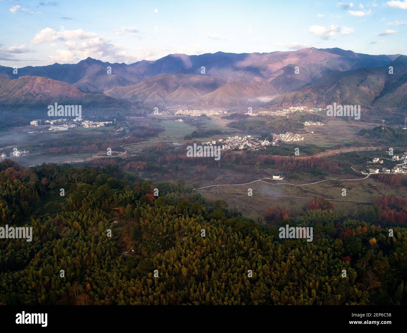 Anhui,CHINA-The scenery of Hongcun, Yixian County, Anhui Province, at ...