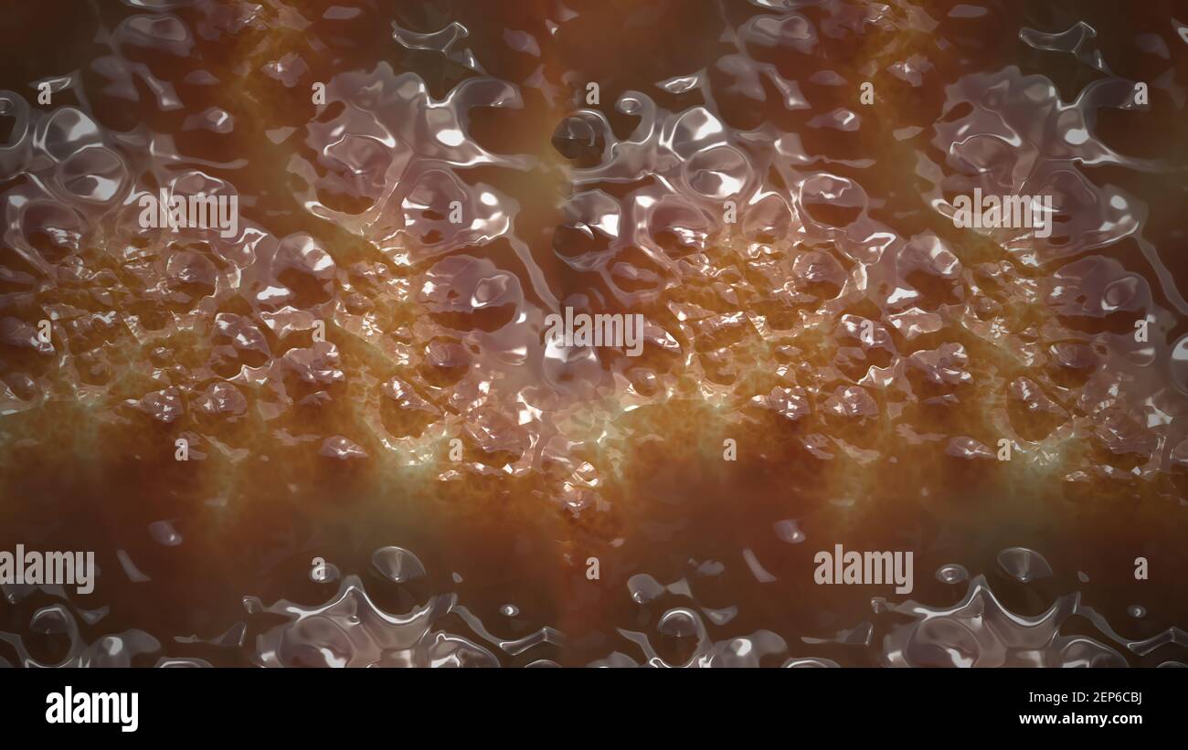 3d illustration -abstract background with disgusting slimy bowels Stock ...