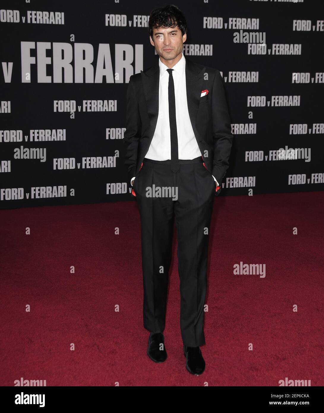 Francesco Bauco arrives at the FORD v FERRARI Los Angeles Screening ...