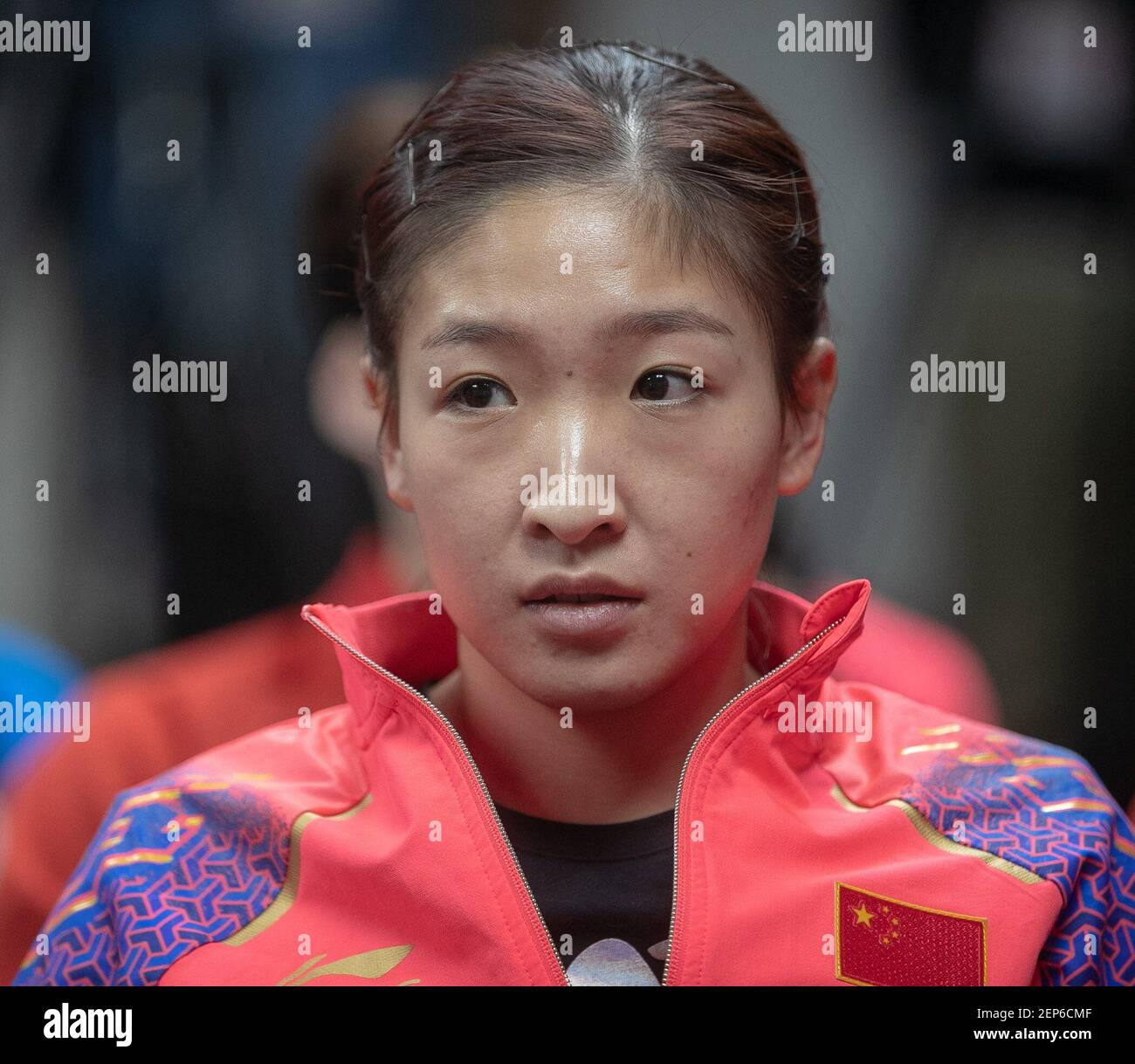 Chinese table tennis player Liu Shiwen attends the draw ceremony of ...