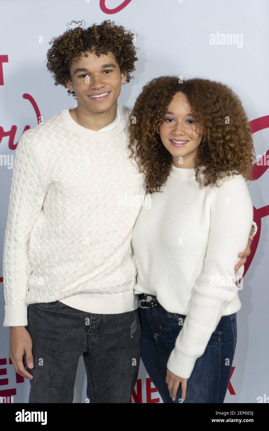 Talia Jackson and Armani Jackson walking the red carpet for the ...