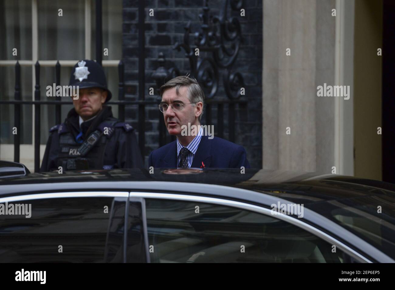 Jacob Rees - Mogg, Leader of the House of Commons leaving Downing ...