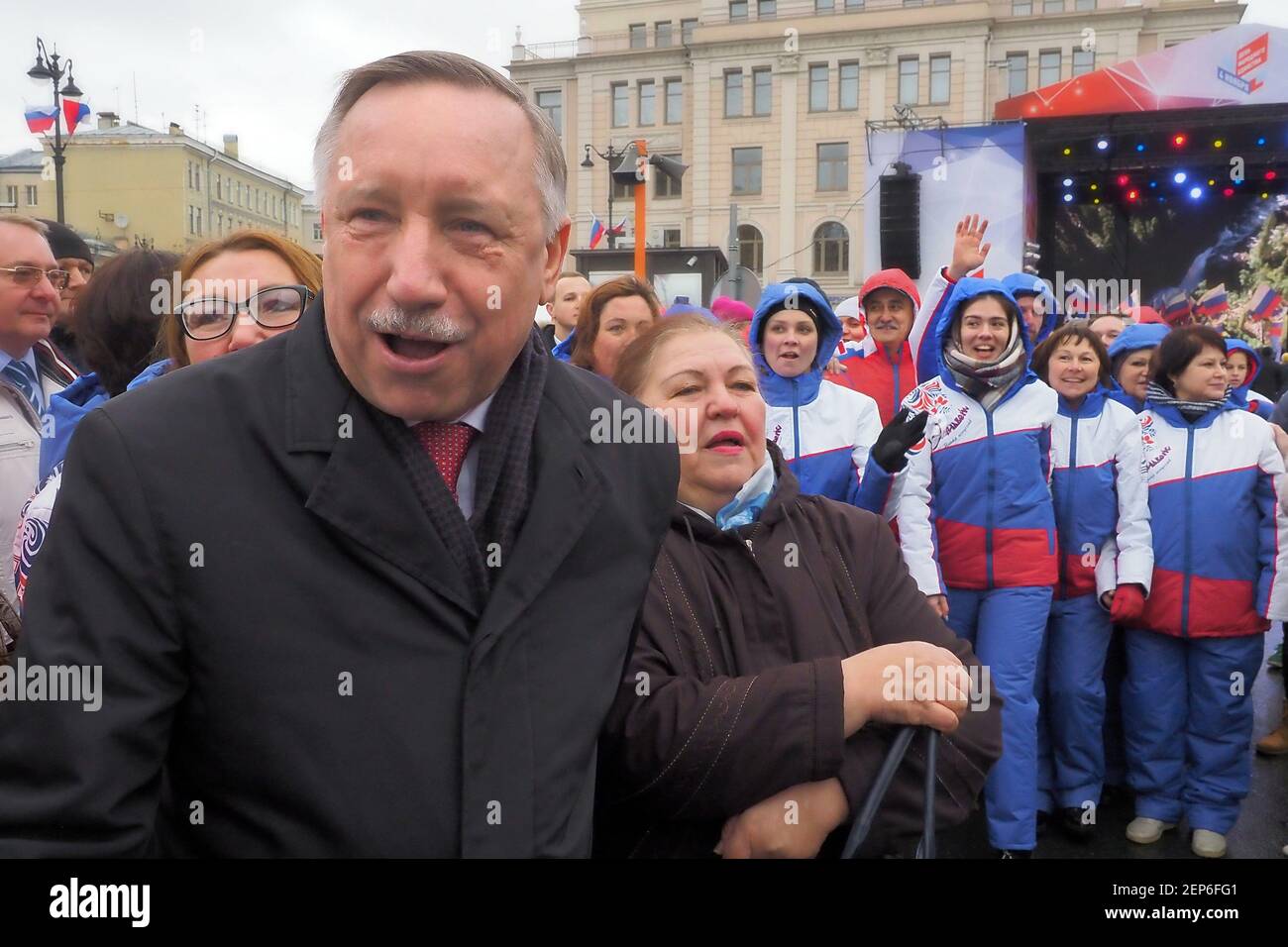 Governor of St. Petersburg Alexander Beglov at the Russian customs and ...