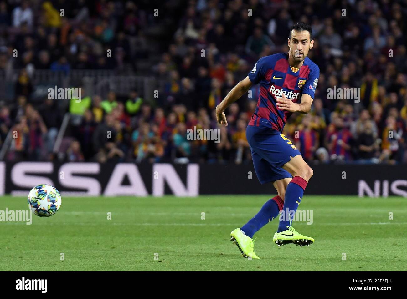 Sergio Busquets of FC Barcelona during the match FC Barcelona v Slavia ...