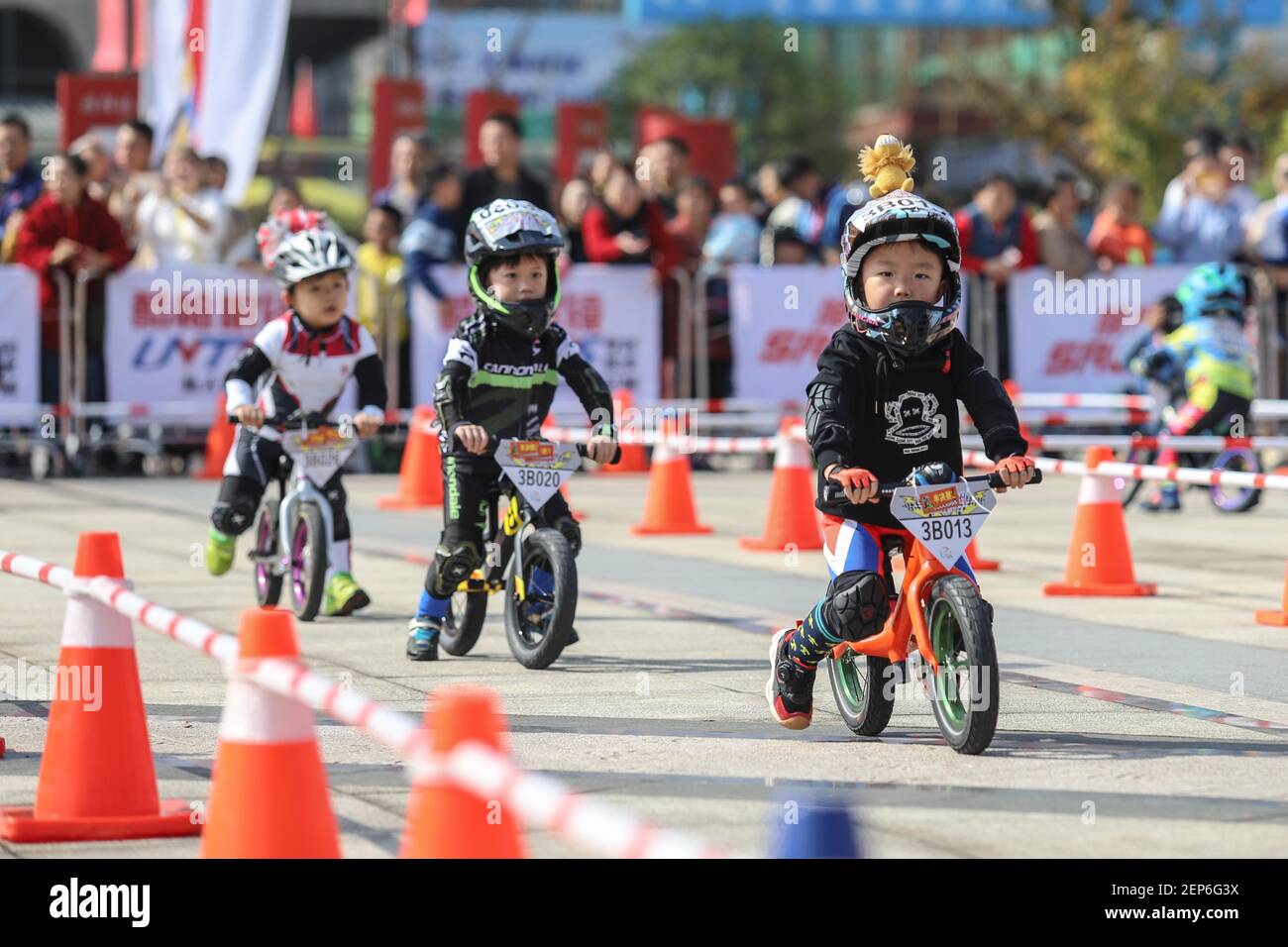 200 children are attending the final of children push bike tournament ...