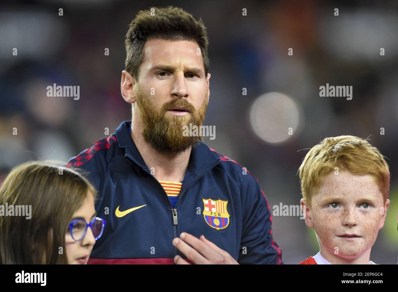 Lionel Messi of Barcelona during the UEFA Champions League Group F ...