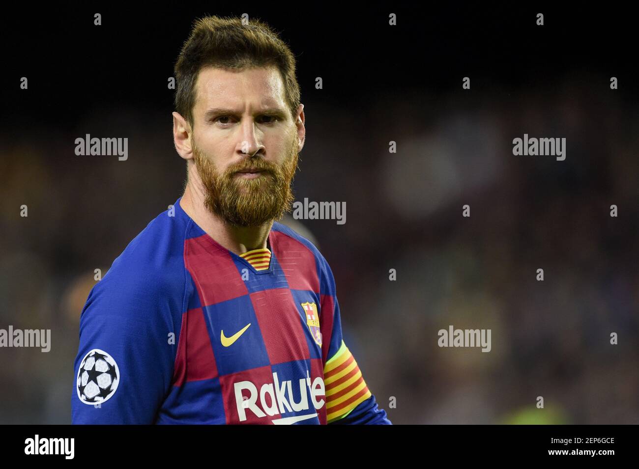 Lionel Messi of Barcelona during the UEFA Champions League Group F ...