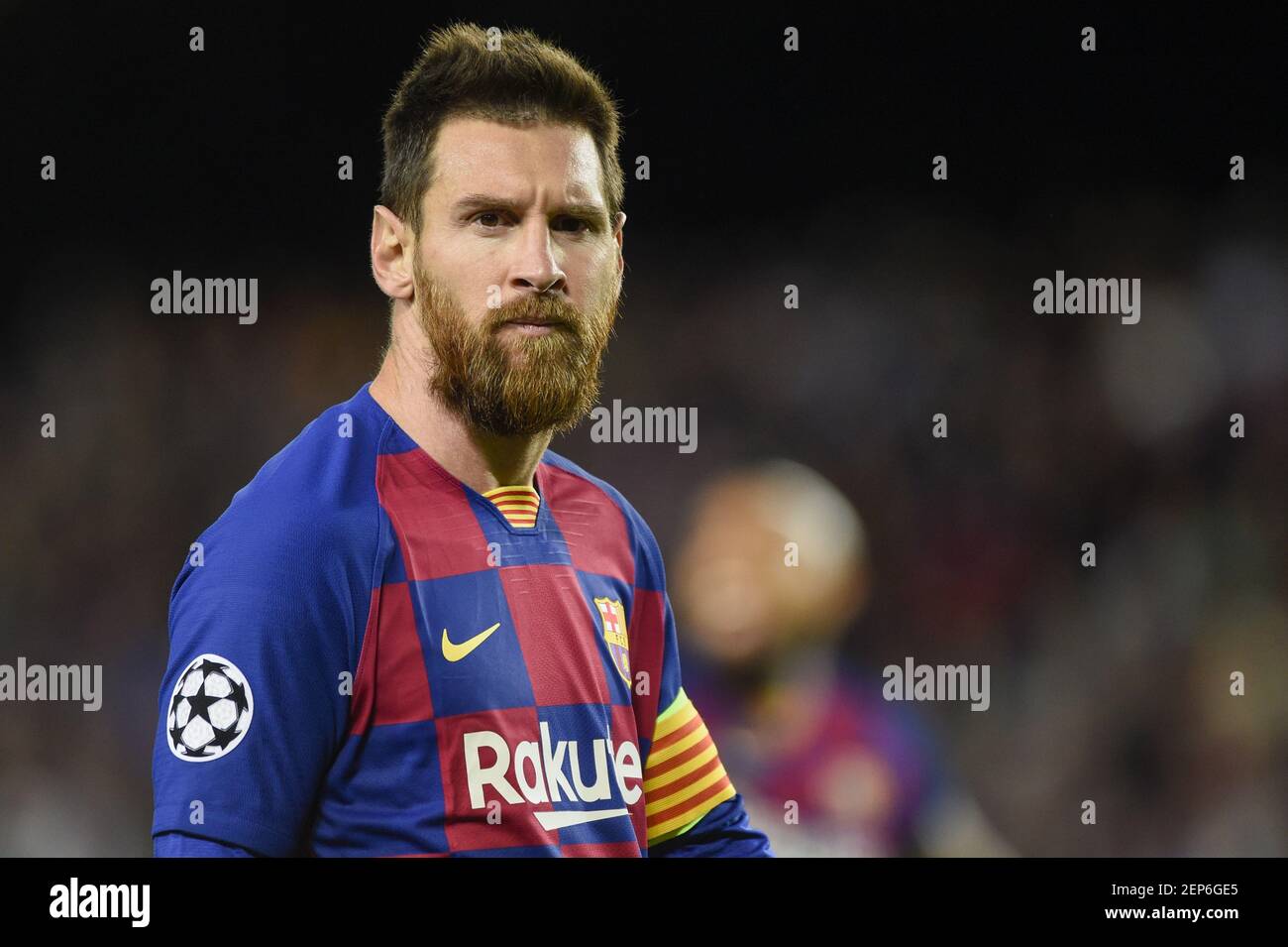 Lionel Messi of Barcelona during the UEFA Champions League Group F ...