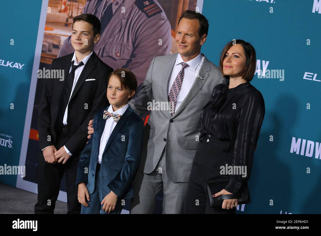 Patrick Wilson and Family at the MIDWAY World Premiere held at Regency ...