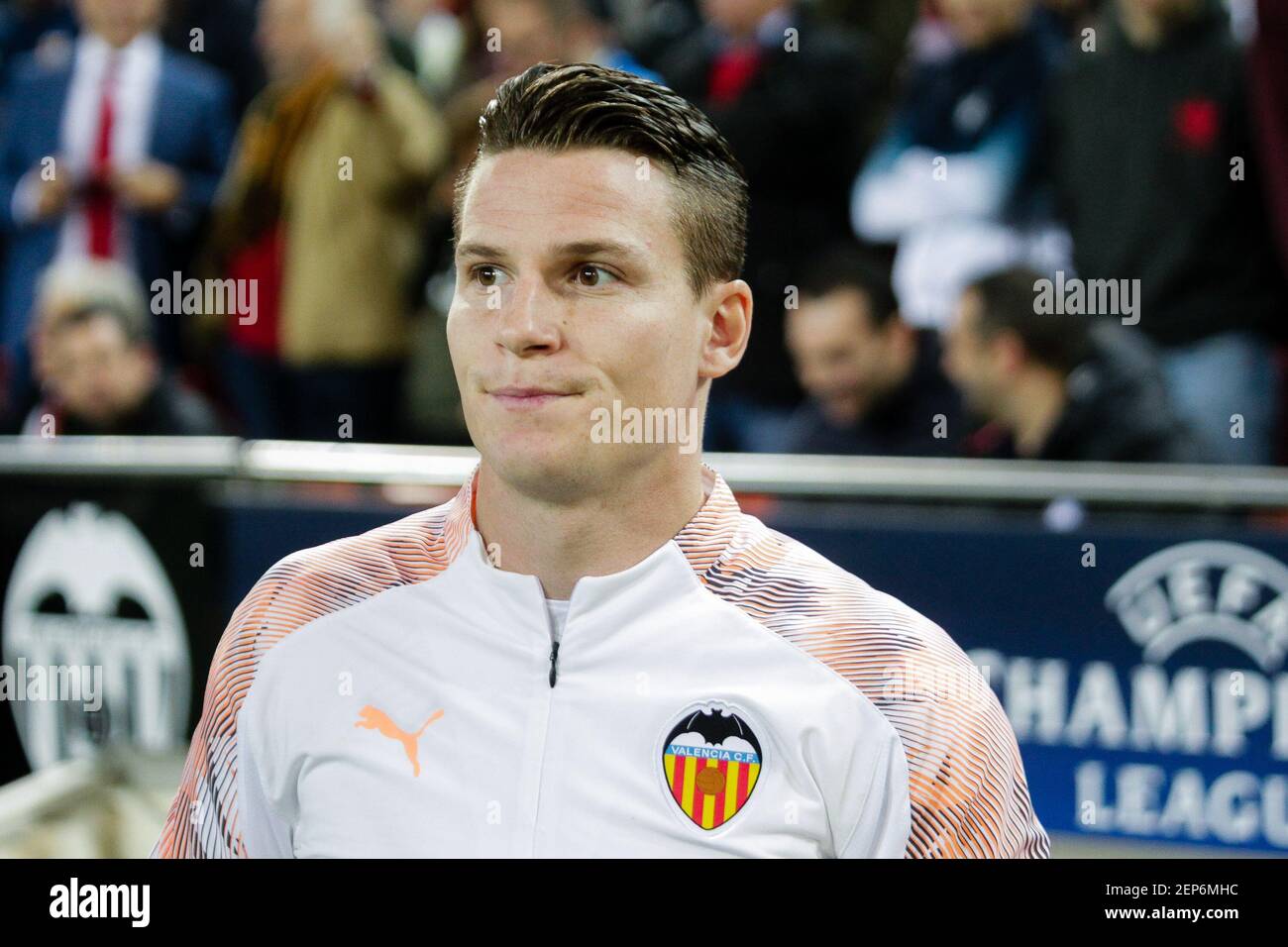 Kevin Gameiro of Valencia CF during the match Valencia CF v Lille, of ...