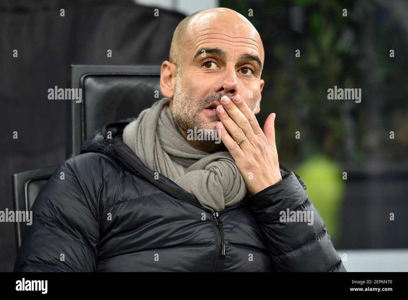 Josep Guardiola coach of of Manchester City Milano 06-11-2019 Stadio ...