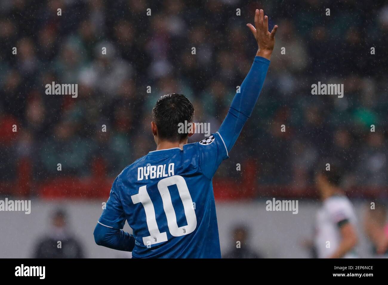 Paulo Dybala of Juventus gestures during the UEFA Champions League ...