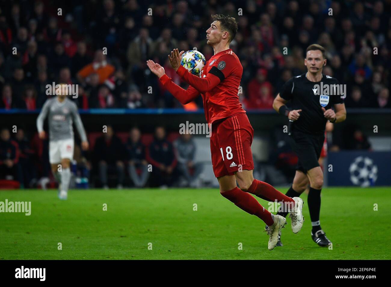 Leon Goretzka from Bayern seen in action during the UEFA Champions ...