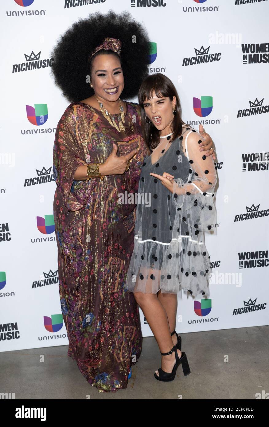 MIAMI, FL - NOV 6: Aymee Nuviola and Paula Arenas are seen during Women ...