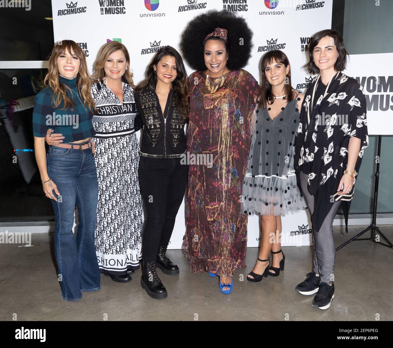 MIAMI, FL - NOV 6: Katy Garcia, Olga Tanon, Techy Fatule, Aymee Nuviola ...