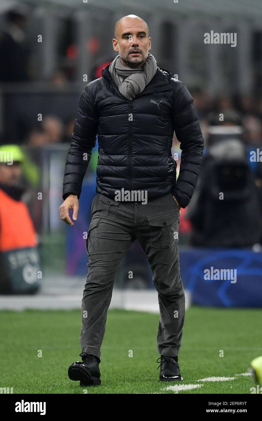 Josep Guardiola coach of Manchester City Milano 06-11-2019 Stadio San ...