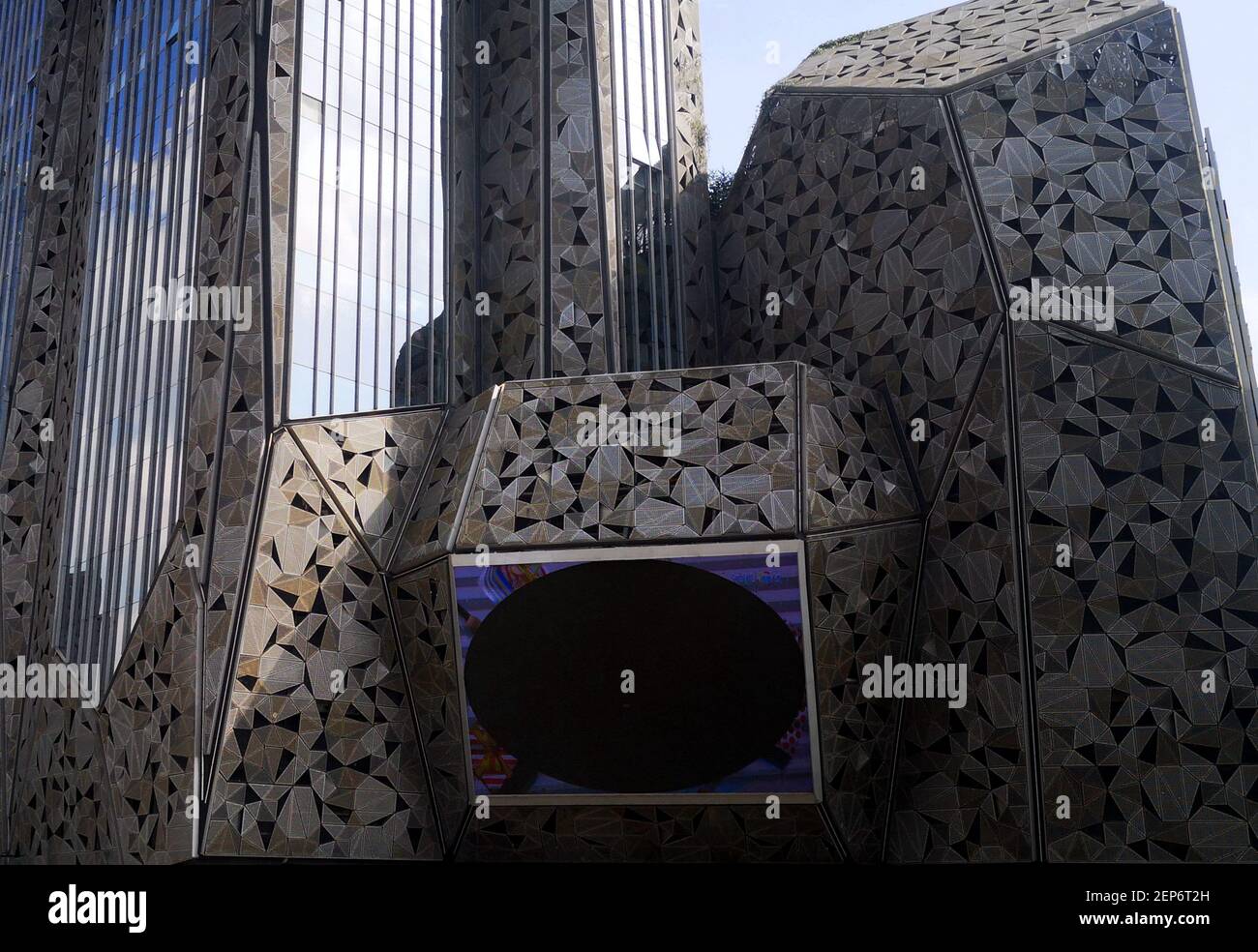 Sichuanï¼ŒCHINA-A group of buildings look like "rocks" in Chengdu ...