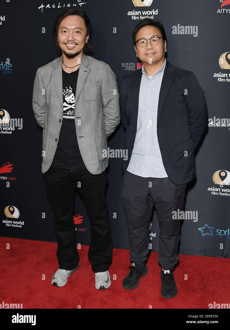 (L-R) Thomas Lim and Derek Cheung at the 5th Annual Asian World Film ...
