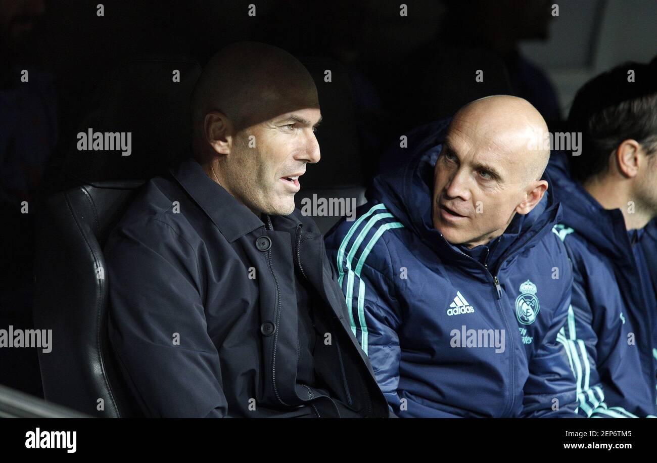 Real Madrid CF's Zinedine Zidane during UEFA Champions League match ...