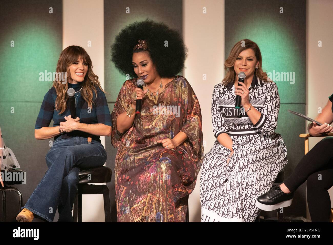 MIAMI, FL - NOV 6: Kany Garcia, Aimee Nuviola and Olga Tanon are seen ...