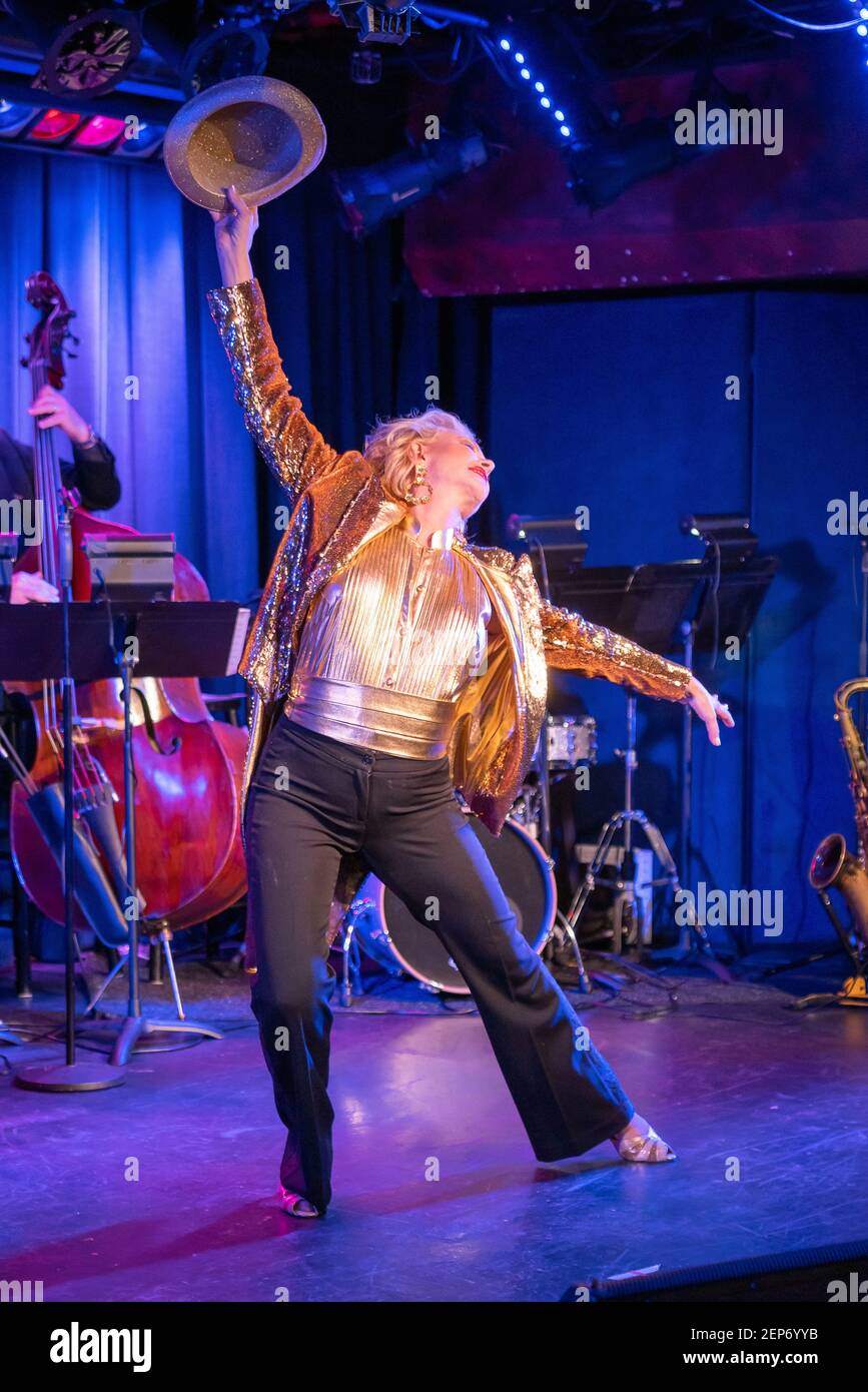Pamela Morgan performs at the Pamela Morgan One-Woman Caberet Show at ...