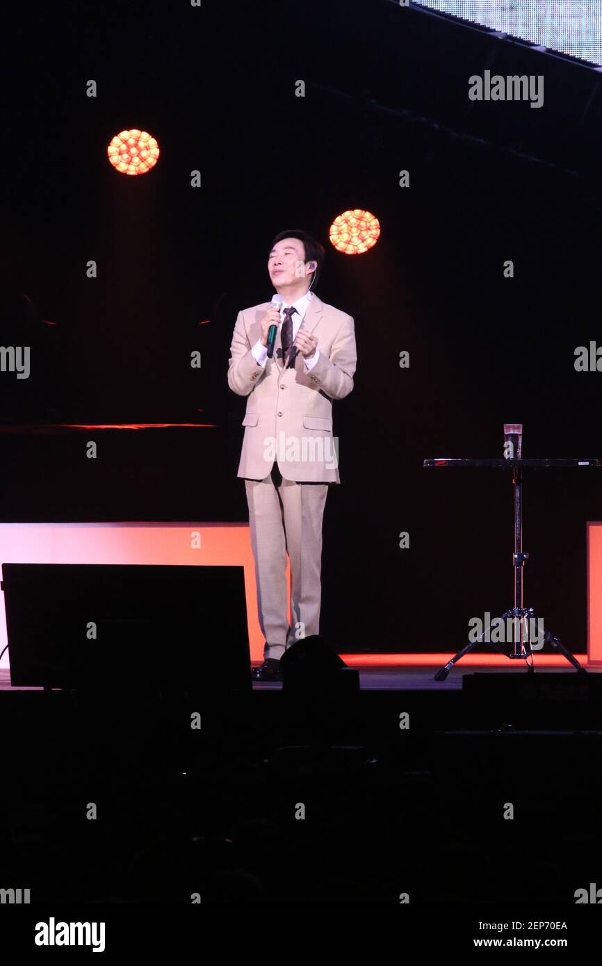 Chinese Singer-songwriter and host Fei Yu-ching performs during his ...