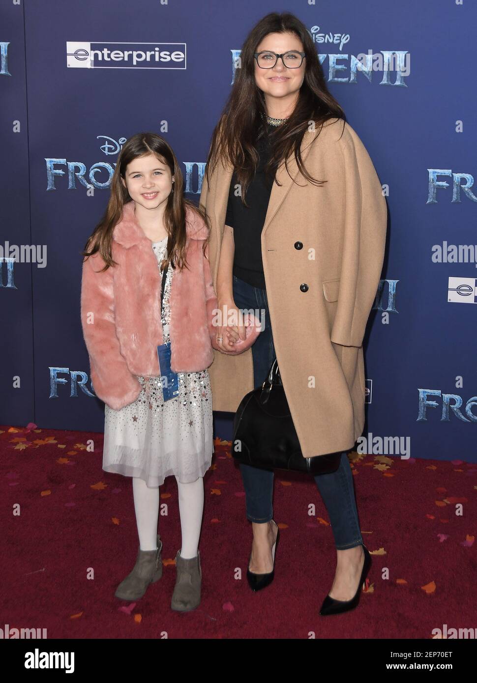 (L-R) Harper Renn Smith and Tiffani Thiessen at Disney's FROZEN 2 World ...