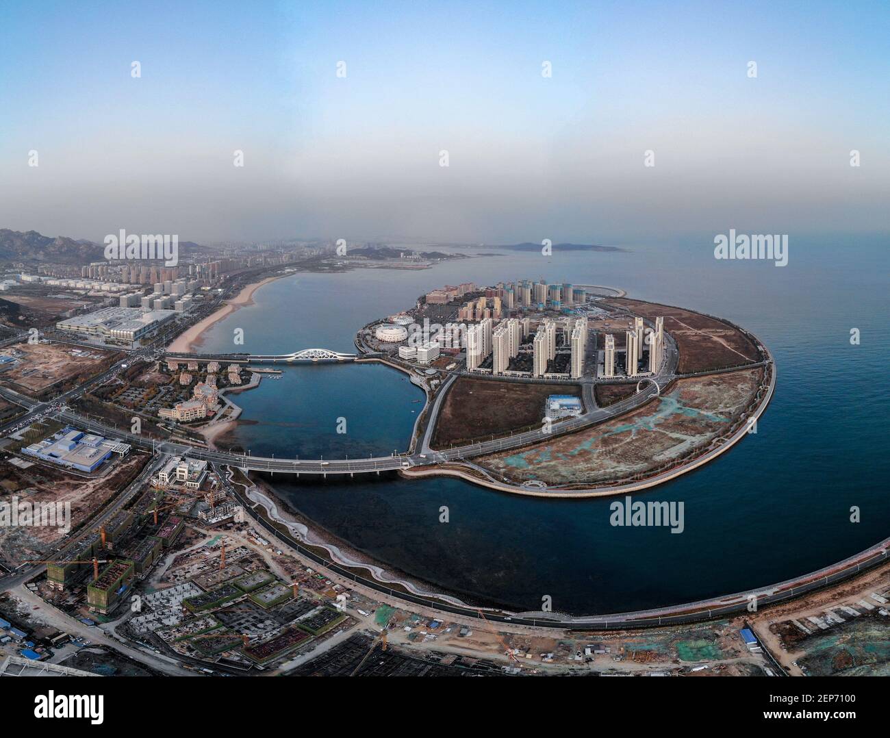 An aerial view of Xingguang island, literally translated as Island of ...